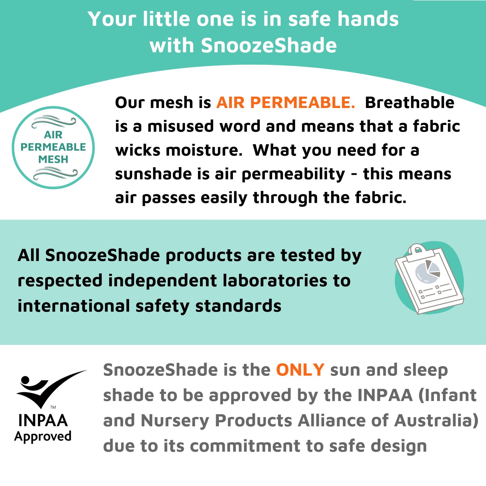 SnoozeShade Original (0–6m) | Baby sun and sleep shade | SnoozeShade